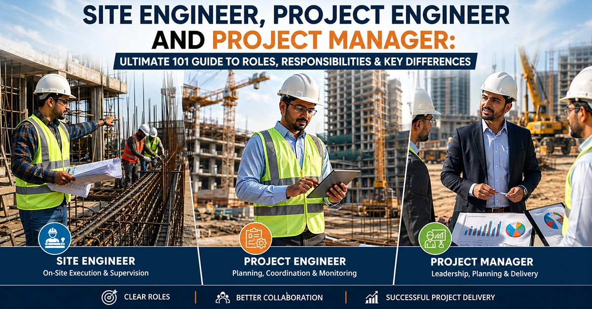 Site Engineer, Project Engineer And Project Manager: Ultimate 101 Guide ...