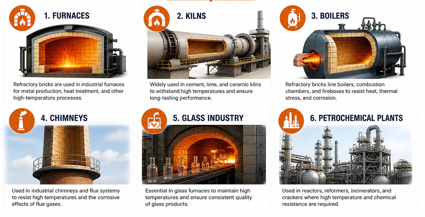 Refractory Bricks: Types, Properties, Advantages, Disadvantages & Uses ...